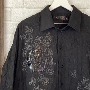 COOGI | Shirts | Coogi Luxe Vintage Spellout Button Down Shirt | Poshmark